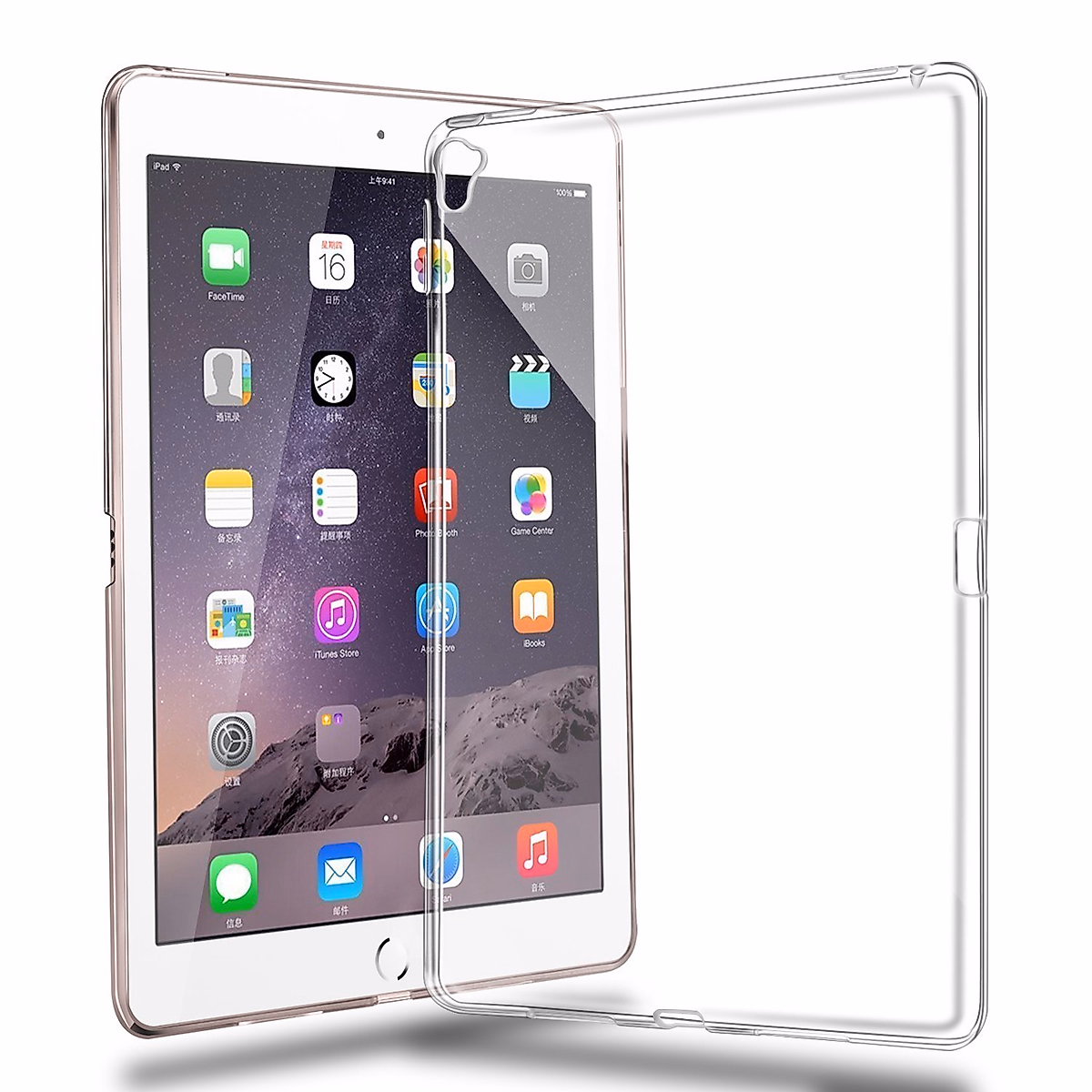 Asgens iPad Pro 9.7 inch(2016) Case,Transparent Slim Silicon Soft TPU Tablet Computer Case (Clear)