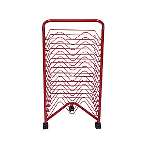 Mobile Art Drying Rack,16 Shelves,Ideal for School/Art Clubs,Height 33 inches,Art Drying Rack for Classroom Paint Drying Rack Art Artwork Storage Display Rack Art Drying Rack with Wheels for Crafts