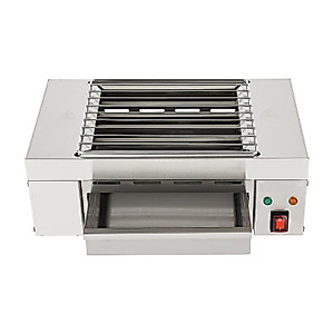 Barbecue Electric Grill, Commercial and Family Use Griddle with Detachable Grill Mesh, BBQ Grill for Grilled Cheese, Hot Dogs, Corn, Fish, Steak, 1500W, 110V