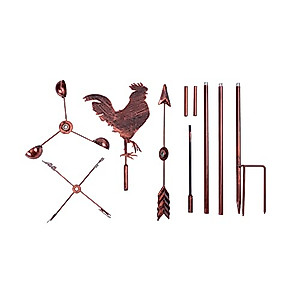 Metal Weather Vane for Garden Decor Farmhouse Decorative 67 in Rooster Ornament Wind Vane Weathervanes
