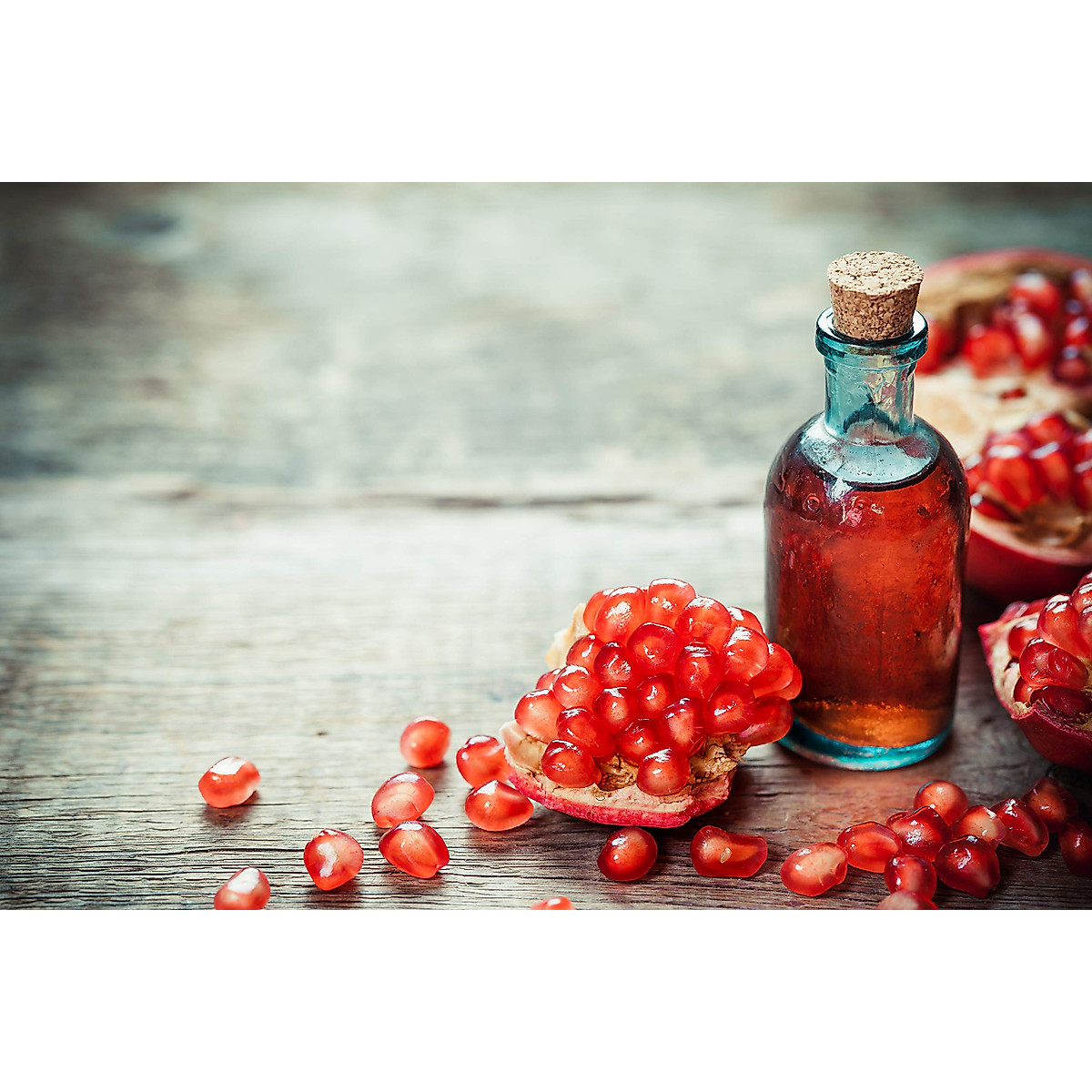 Pomegranate Seed Oil - 8 oz - Pure, Unrefined, Non GMO, Cold Pressed, Sweet Carrier Oil for Hair, Skin Nails Body Face DIY Soaps & More - Hydrate Nourish Replenish Moisturize - Packaging May Vary