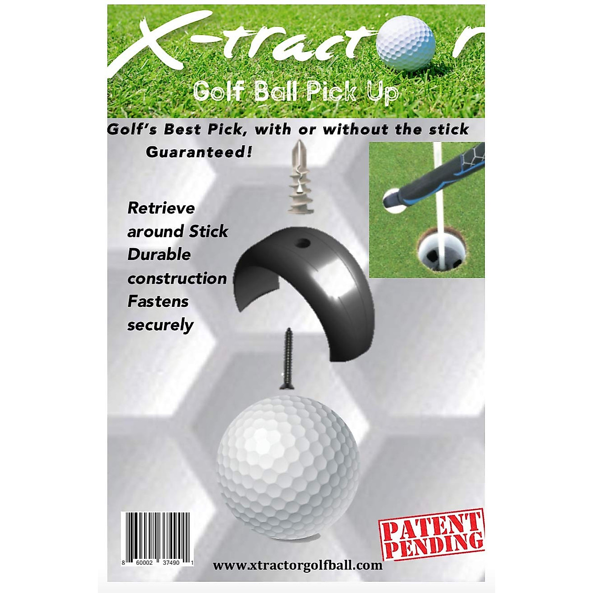 X-Tractor Golf Ball Pick Up Tool (Black)