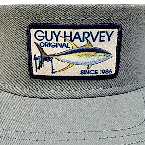 Guy Harvey Unisex Tuna Patch Visor, Monument, One Size