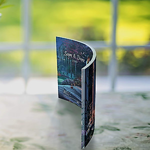 Disney Cinderella Personalized Wedding Year Curved Acrylic Print by Thomas Kinkade Studios for Newlyweds Anniversaries