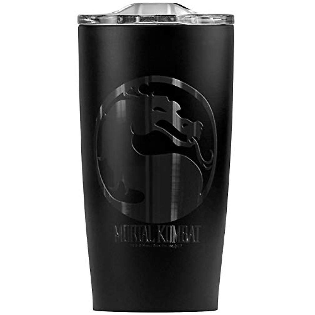 Logovision Mortal Kombat X Symbol Stainless Steel Tumbler 20 oz Coffee Travel Mug/Cup, Vacuum Insulated & Double Wall with Leakproof Sliding Lid | Great for Hot Drinks and Cold Beverages