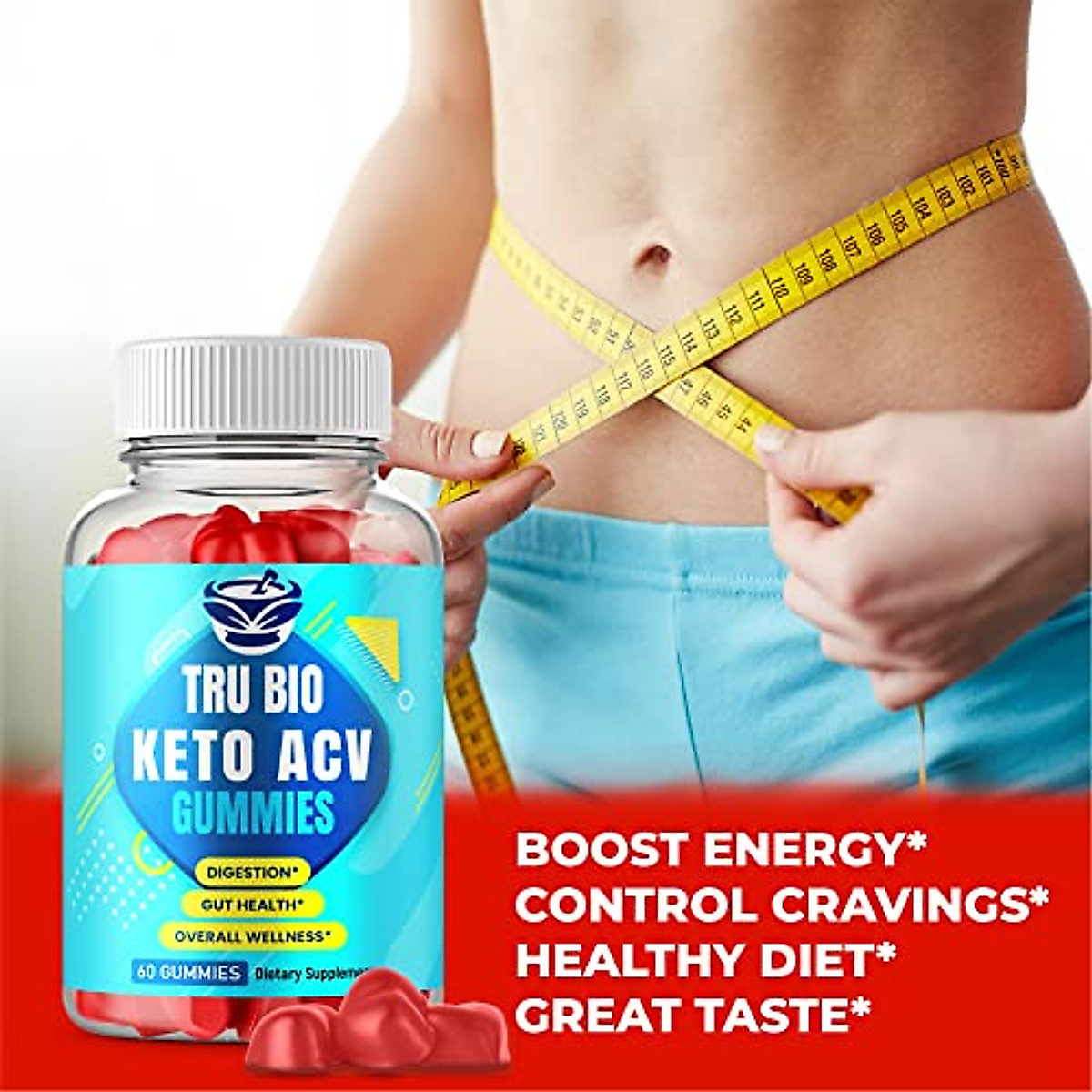 Tru Bio Keto Gummies - Official Formula, Vegan, Non GMO - Trubio Keto Gummies, Tru Bio Keto ACV Gummy, Tru Bio Keto Gumm, Tru Bio Keto Gummies, Gomis, Gumm s, Beet Root Juice, Vitamin B (60 Gummies)