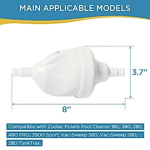 Amptyhub Upgraded G52 Backup Valve Replacement Kit for Polaris Pool Cleaner, Compatible with Polaris 180,280,380,480,3900 Pool Cleaner, The Valve Body has Been Reinforced, Longer Life Than Zodiac G52