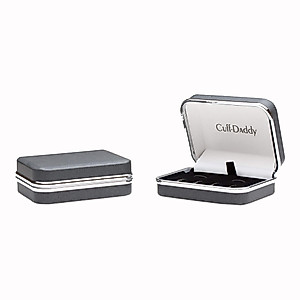 Fleur De Lys Cufflinks and Studs Formal Set Tuxedo in a Presentation Gift Box Black Fleur De Lis Silver Round Wedding