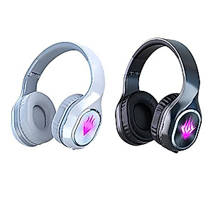 T2 Gaming Headset Bluetooth Headphone Sporting Game Luminous Dual Mode Bluetooth Headphones 5.2 Can Support Tf- Card Mode Earmuffs Light Weight
