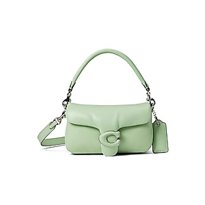 COACH Leather Covered C Closure Pillow Tabby Shoulder Bag 18 Pale Pistachio One Size
