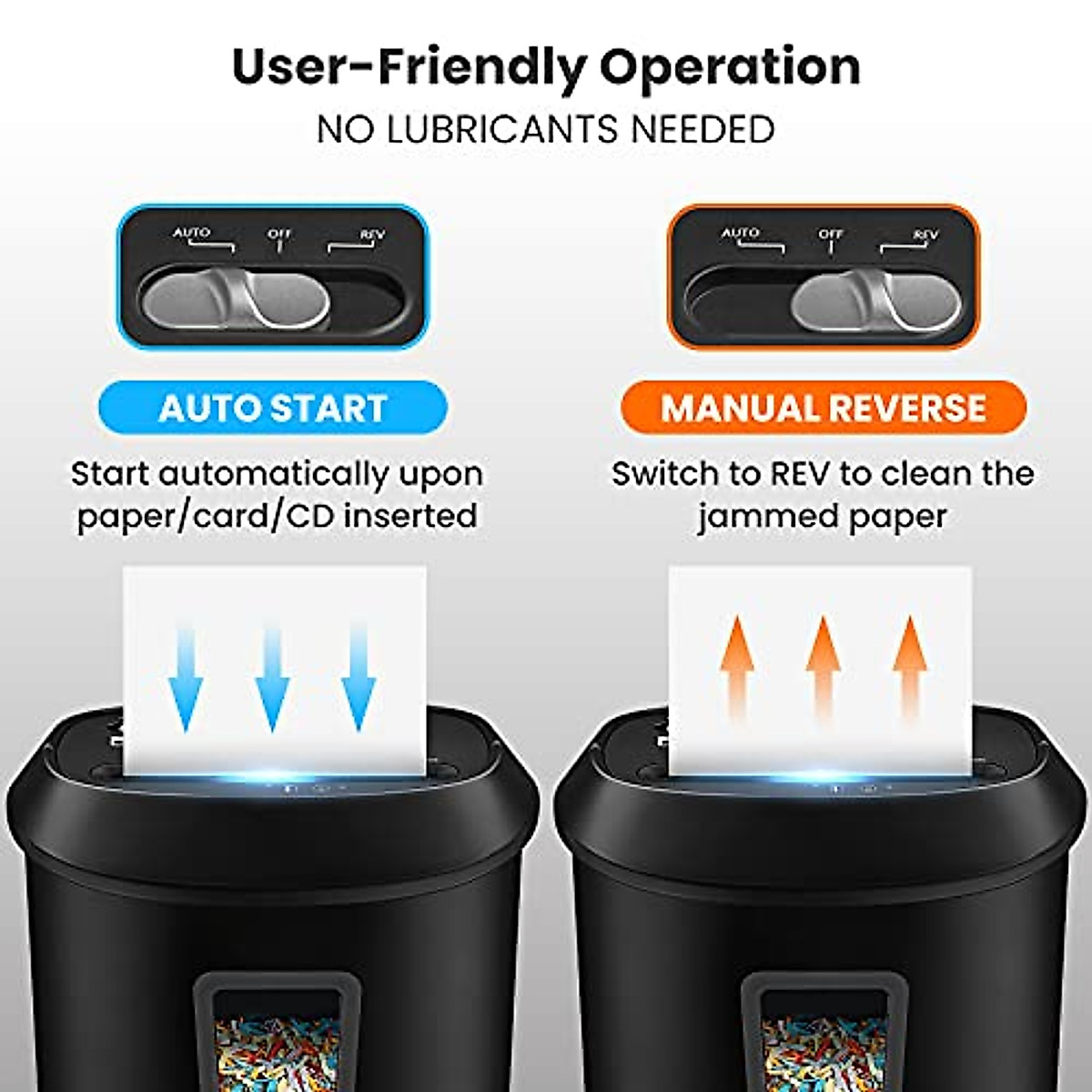 Paper Shredder,VidaTeco 14-Sheet Cross-Cut Shredder with US Patented Cutter,Also Shreds Card/CD,Heavy Duty Paper Shredder for Home Office,Durable&Fast with Jam Proof System,6.6-Gallon Basket (ETL)