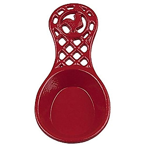 Home Basics Cast Iron Rooster Spoon Rest Sr44172, 7.62" x 3.50" x 1.37"