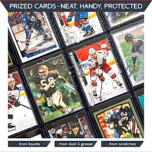 Quiver Time Premium 3x4 Top Loaders for Cards - Durable 35pt Toploaders Hard Plastic Card Sleeves Card Holder for Sports Cards, Baseball Cards, Football Cards & Trading Cards (10 pcs, Clear)