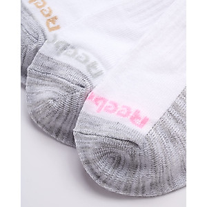 Reebok Women's Athletic Socks - Performance Low Cut Socks (6 Pack), Size 4-10, White Multi