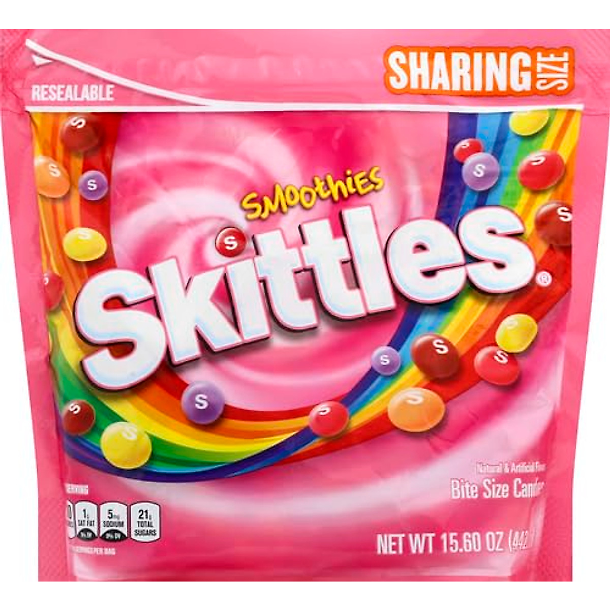 Skittles Smoothies Shareing Size 15.6 Oz
