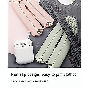 Travel Hangers Foldable - Portable Hangers, Multi-Functional & Mini Hanger for Women Travel - 2 Pack of Drying Cloth Hangers (Pink)