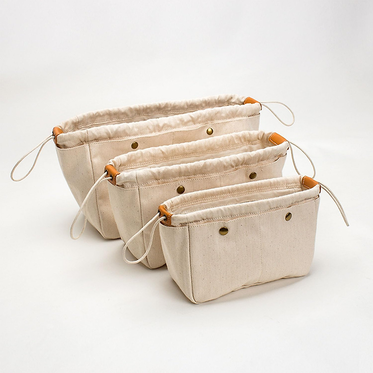 YONBEN Purse Organizer Insert, Easy Handbag organizer with Zipper, Inside Bag Divider & Tote Shaper Tote Bag in Bag Inside Purse Organizer (M)