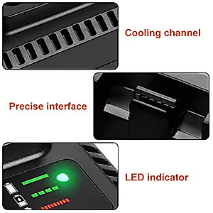 Powilling 36V/40V Max Fast Charger Replacement for Black & Decker LCS36 LCS40 for Black and Decker 36V/40V Lithium Battery LBXR36 LBXR2036 LBX36 LBX1540 LBX2040 LBX2540 LST540 LCS1240 LST136W