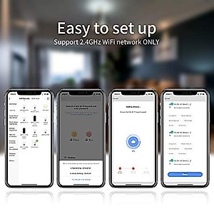 LEDEPLY 5W=40W, A15 Smart Bulb, Compatible with Alexa, Google Home, E26, Color Changing, Dimmable LED WiFi Light Bulbs, No Hub Required, 1 Pack