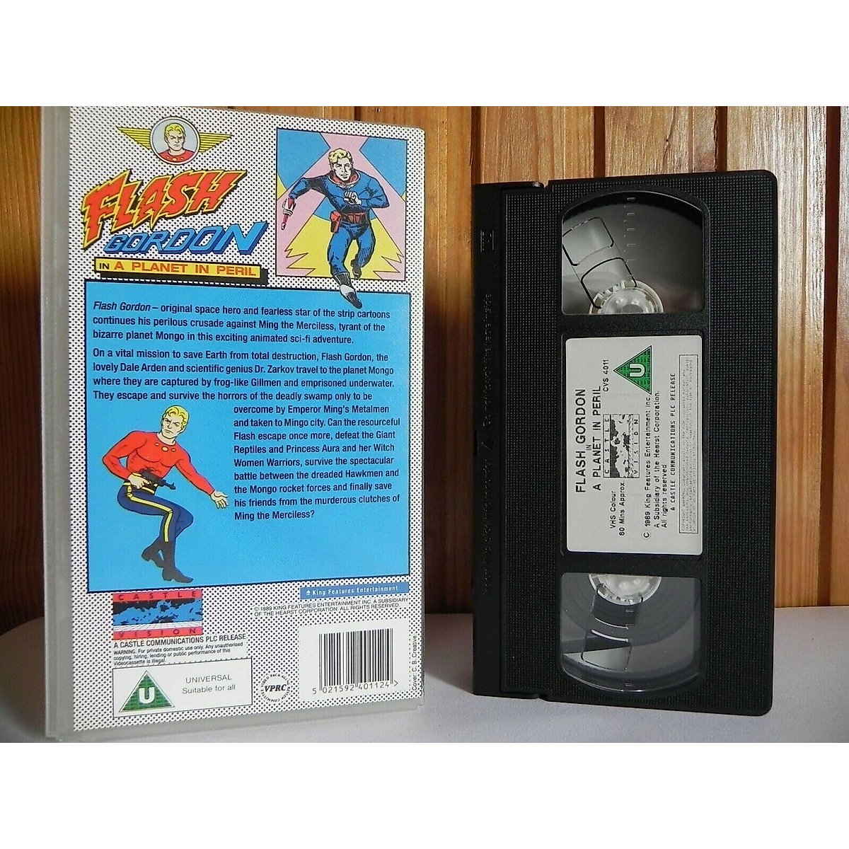 Flash Gordon: A Planet In Peril - 80's Retro - Action Animation - Kid's Pal VHS