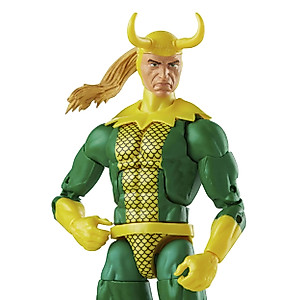 Marvel Legends Series Loki 6-inch Retro Packaging Action Figure Toy, 3 Accessories