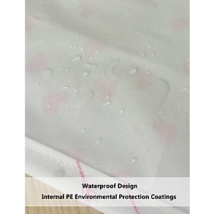 QUEENLALA Rectangular Laundry Hamper/Foldable Nursery Laundry Basket for Organizing/Storage Bin Baskets/Children Toy Office Bedroom/Toy Bin Closet Shelf Baskets（Rec-Pink-Heart Arrow）