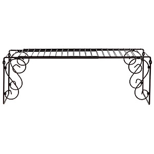 Trenton Gifts Kitchen Storage Sink Shelf Organizer, Expandable Wire Rack, Bronze