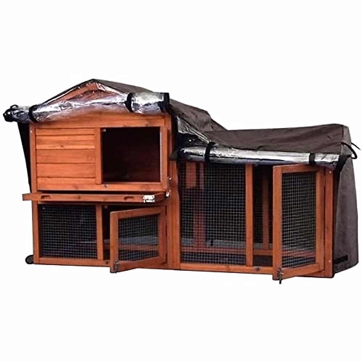 BUNNY BUSINESS Rabbit Hutch Covers Over 20 Types Rabbit Hutches Rabbit Run Cover (Grove-UNI)
