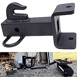 ELITEWILL Garden Tractors Sleeve Hitch Adapter Fit for 2" Reciever Heavy Duty Steel with Black Powder Coating