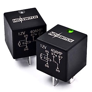 HD Switch -2 Pack- 1-643275 643275 E643275 1643275 Waterproof Relay w/LED Power Indicator Upgrade fits Toro Exmark Lazer Z AC AS CT LC Quest Turf Tracer DS E P S X Z Series, Dielectric Grease Included