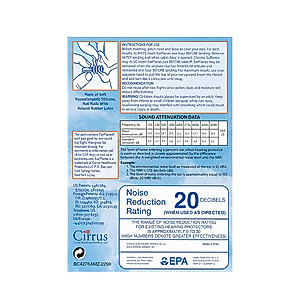 EarPlanes Ear Plugs Kid's Small Size 1 Pair (Pack of 5)