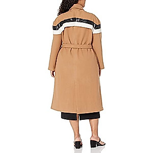 Making The Cut Women's Season 2 Episode 6 Winning Look Andrea's Wool Camel Coat, Camel White, Large
