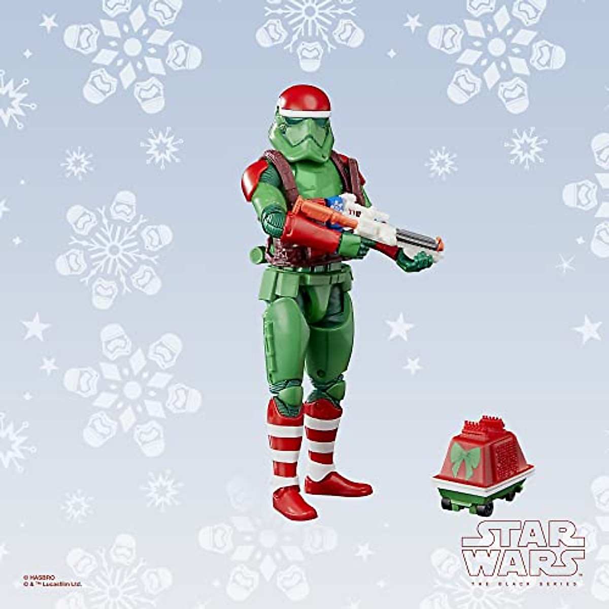 STAR WARS The Black Series First Order Stormtrooper (Holiday Edition) and Mouse Droid Toys, 6-Inch-Scale Holiday-Themed Collectible Figures (Amazon Exclusive)
