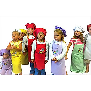 CHEFSKIN Baby Toddler Chef Set Includes Apron and Hat White Set