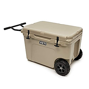 YETI Tundra Haul Portable Wheeled Cooler, Tan