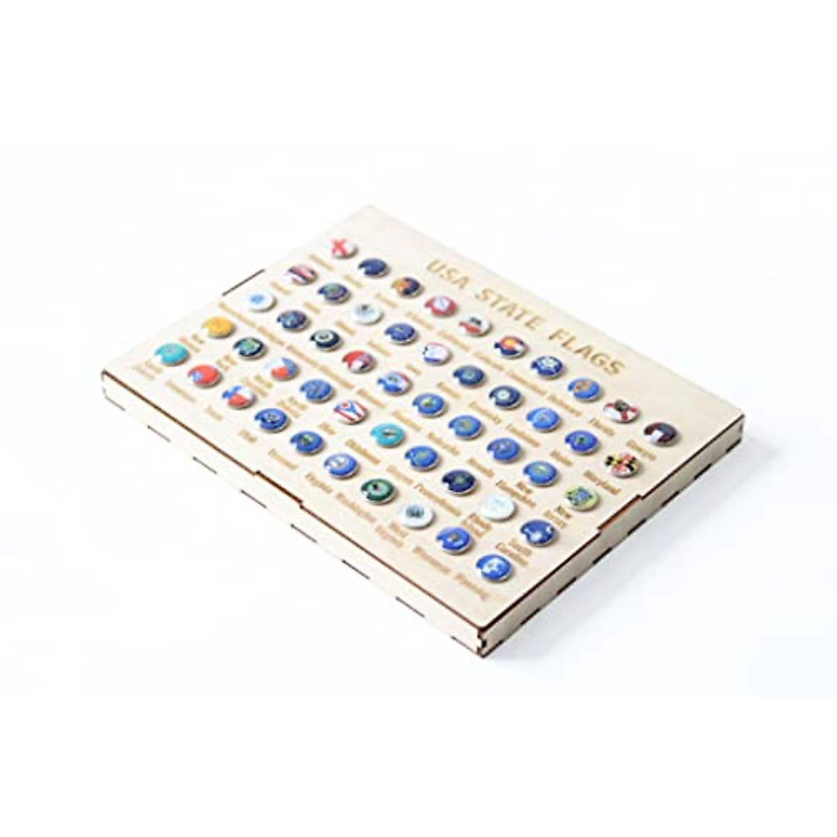 HYPERI 3D Wooden USA Map Wall Art, Large Wall Décor - US Travel Map with Push Pins - Housewarming Gifts New Home - Wall Art For Home & Kitchen or Office - Home Office Decor (50 US Flags Pins)