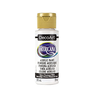 Americana Acrylics - Snow (Titanium White) White, 2 fl oz