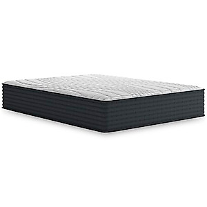 Signature Design by Ashley Hybrid 1200 12 Inch Firm Moisture Wicking Mattress with Charcoal-Infused Gel Memory Foam and Edge Support for Pressure Relief and Temperature Regulating, Queen