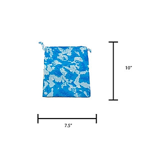 Adorox 12 Bags of Tie-dyed Camouflage Drawstring Tote Bags Party Favors Arts & Crafts (Assorted (12 Bags))