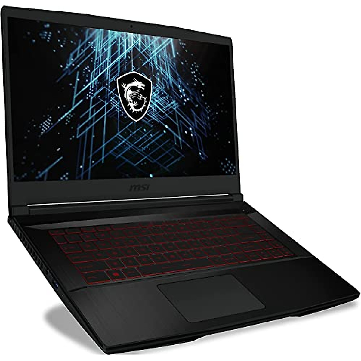 MSI GV15 15.6 Inch 144Hz Gaming Laptop, Intel Core i5-11400H, NVIDIA GeForce GTX 1650, 16GB RAM, 512GB SSD, Wi-Fi 6, Win 11, Bundle with JAWFOAL