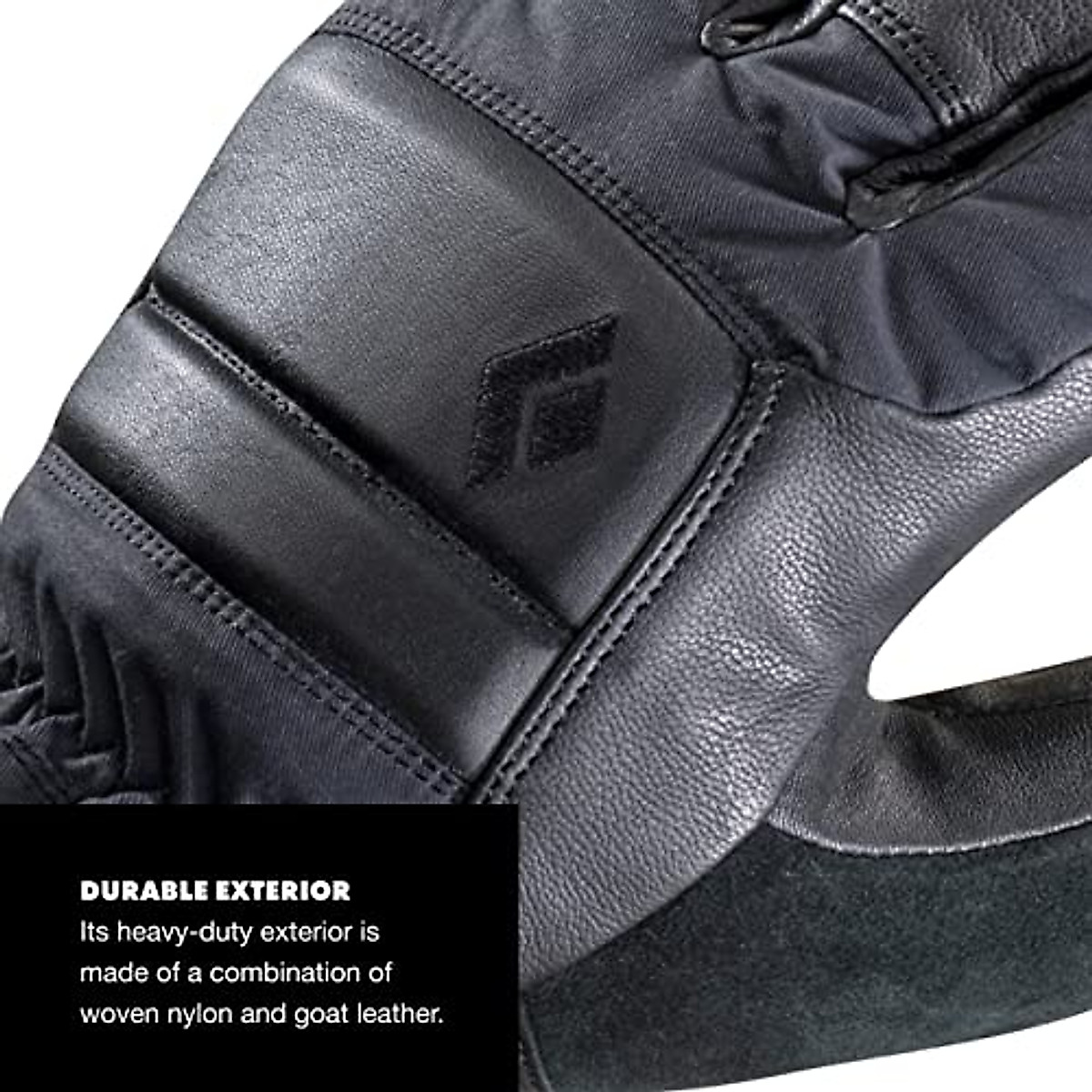 Black Diamond Spark Powder Gloves, Smoke, Large