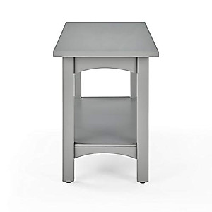 Alaterre Furniture Craftsbury 36" W Wood Entryway Bench, Gray