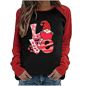 Women Valentines Day Shirt Happy New Year Decorations 2023 Stocking Stuffers for Teens Cats Gifts for Cat Lovers Red
