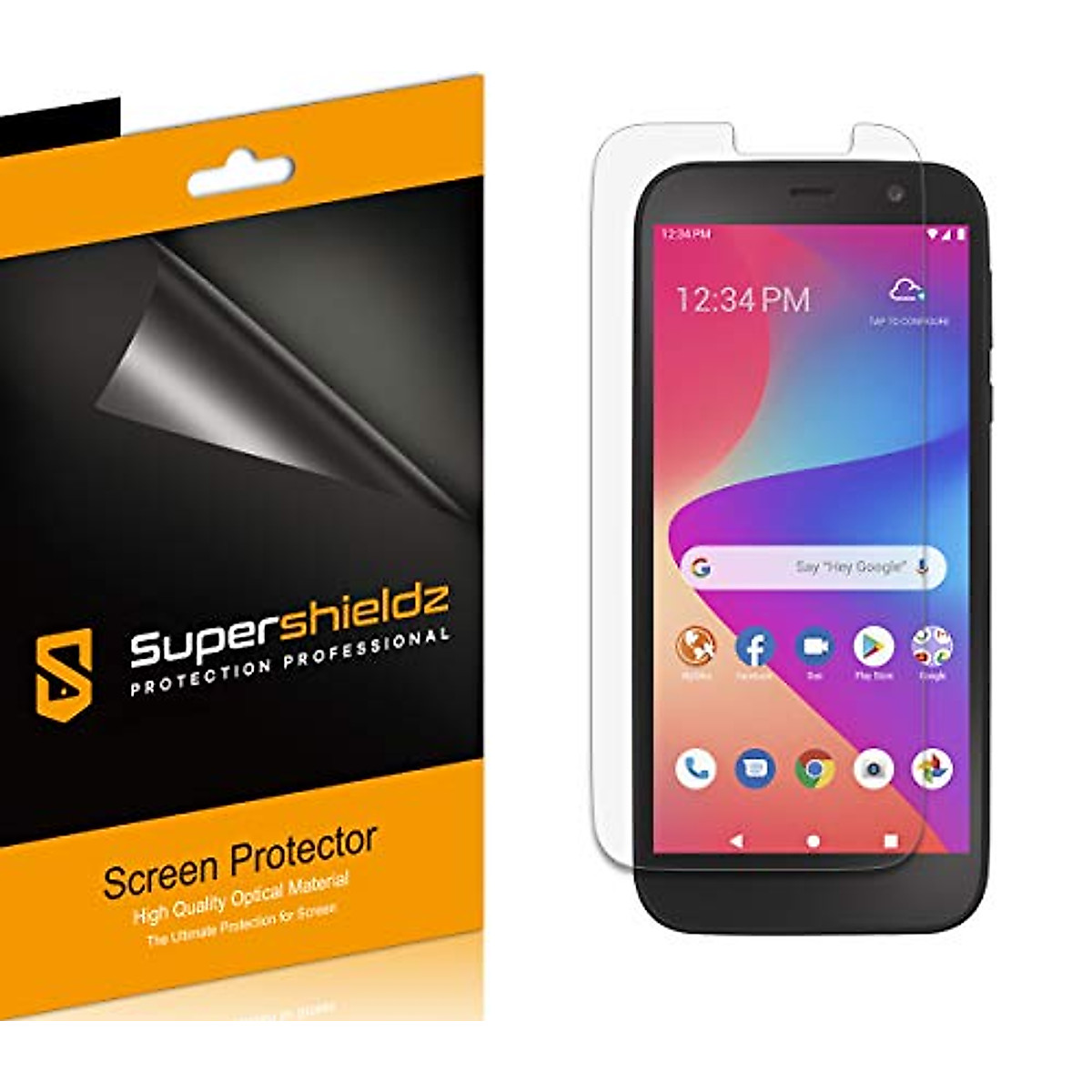(6 Pack) Supershieldz Designed for BLU View 2 (B130DL) Screen Protector, High Definition Clear Shield (PET)