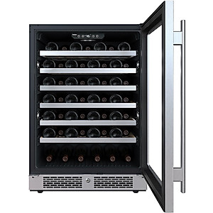 Avallon AWC242SZRH 24 Inch Wide 53 Bottle Capacity Single Zone Wine Cooler with Right Swing Door