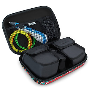 USA Gear 3D Printing Pen Hard Case Compatible with 3D Doodler Pen, Scrib3d 3D Pen, Mynt3d Super 3d Pen, PIKA3D, and more 3D Pen - Storage Case for 3D Print Pen PLA Filament, Charging Cable (Southwest)