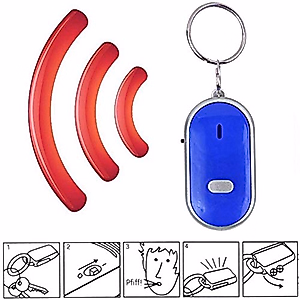 Key Finder Voice Control Anti Lost Device Key Finder with Whistle for Pet Keychain Locator Key Suitcase 2 colors for your choice