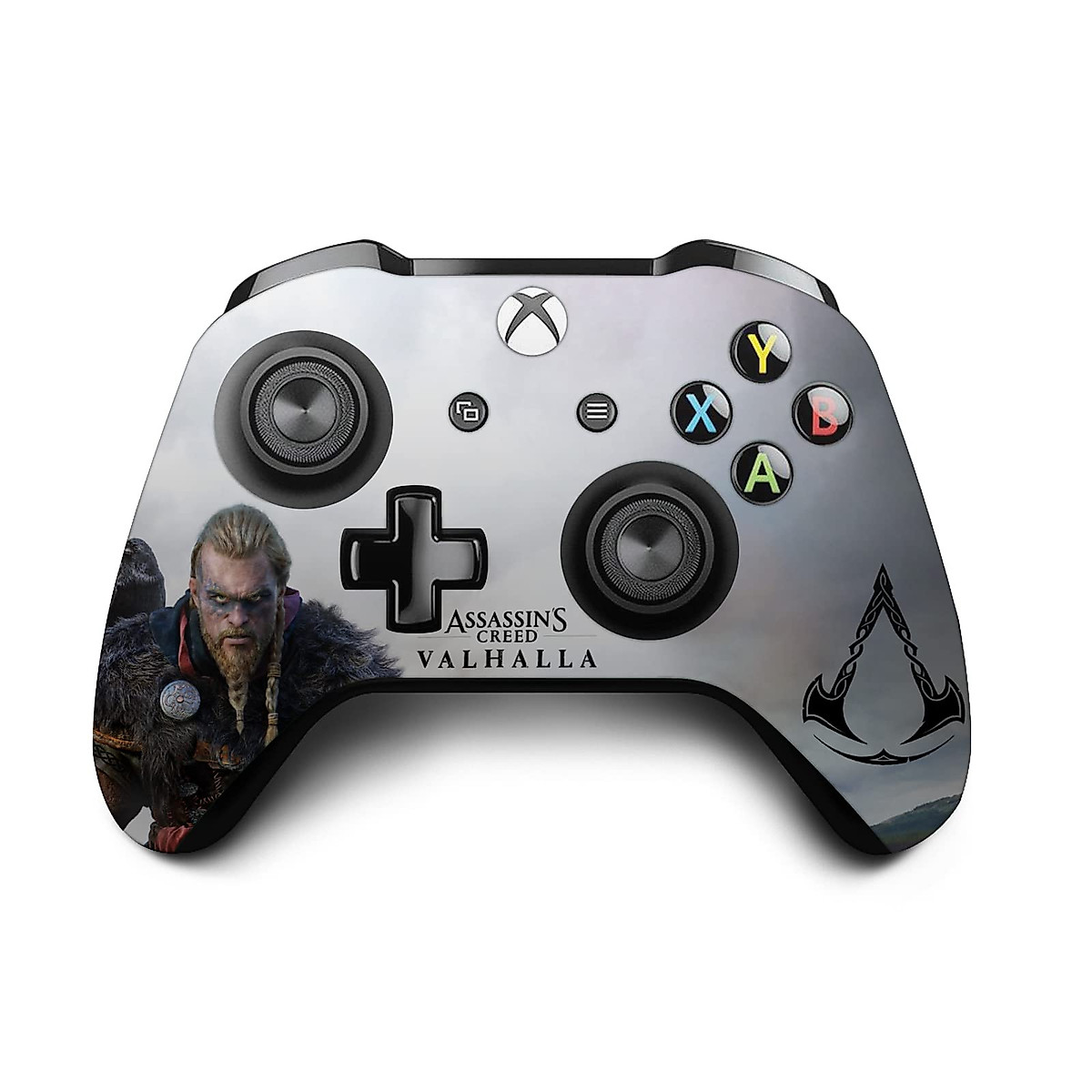 Head Case Designs Officially Licensed Assassin's Creed Male Eivor 2 Valhalla Key Art Matte Vinyl Sticker Gaming Skin Decal Cover Compatible With Xbox One X Console and Controller Bundle