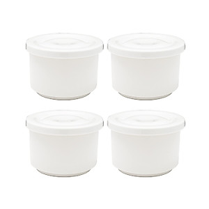 Vikko Soup Crocks With Lids, 10 Ounce Modern White Soup Bowl with Cover, Set of 4 Soup Dishes, Dishwash Safe