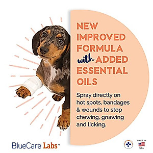 Bitter Apple Spray for Dogs to Stop Chewing Furniture & Paws - 5X Strength Pet Corrector Anti Chew Deterrent No Chew Spray Alcohol Free Non Toxic & No Sting - Indoor & Outdoor Safe, Made in USA, 8oz.